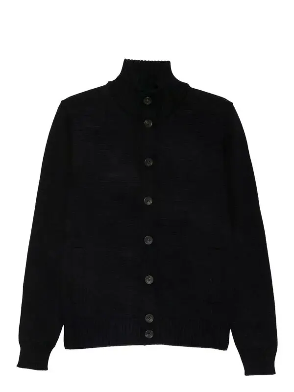 CENERE GB High-neck Cardigan - Black