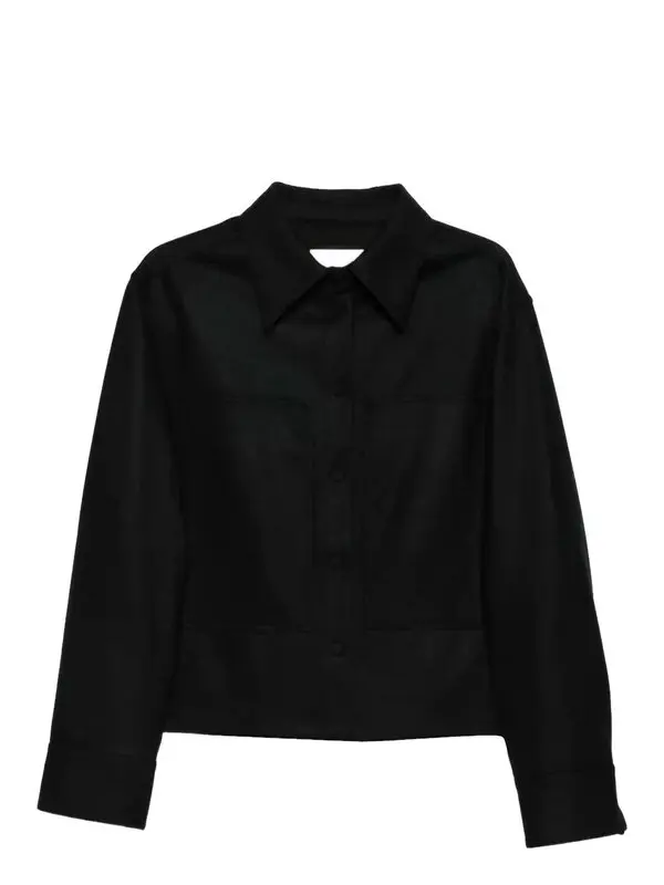 JIL SANDER Wool Jacket - Black