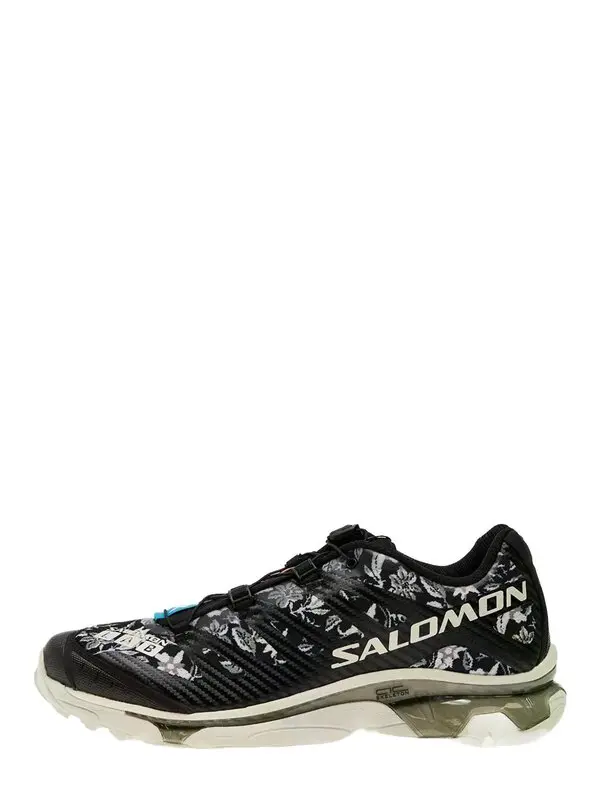 SALOMON Advanced Xt-4 Needlepoint Floral-print Sneakers - Black
