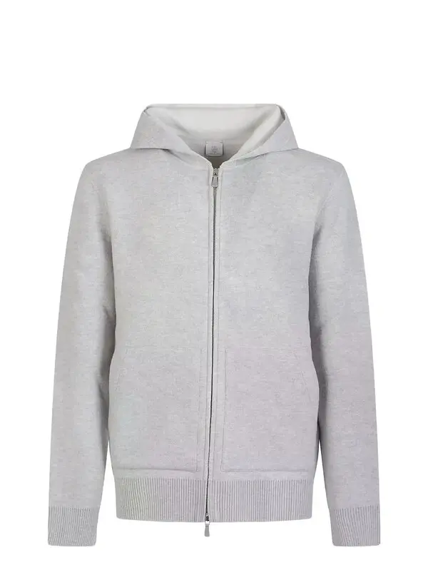 Eleventy Zip-up Hoodie - Grey