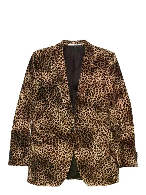 Tagliatore Leopard-print Blazer - Brown