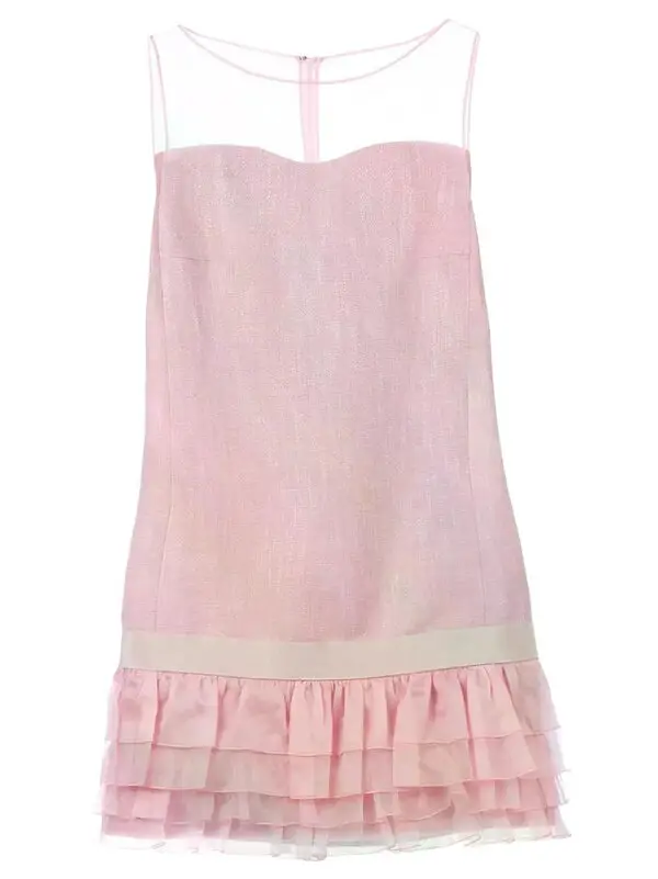Giambattista Valli Sleeveless Ruffled Dress - Pink