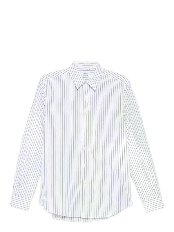Aspesi Striped Cotton Shirt - Blue