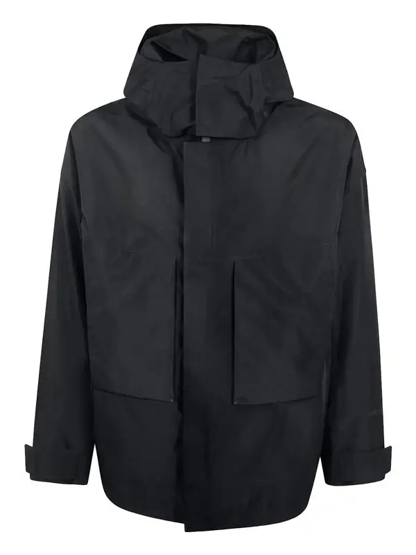 Herno Hooded Parka Coat - Black