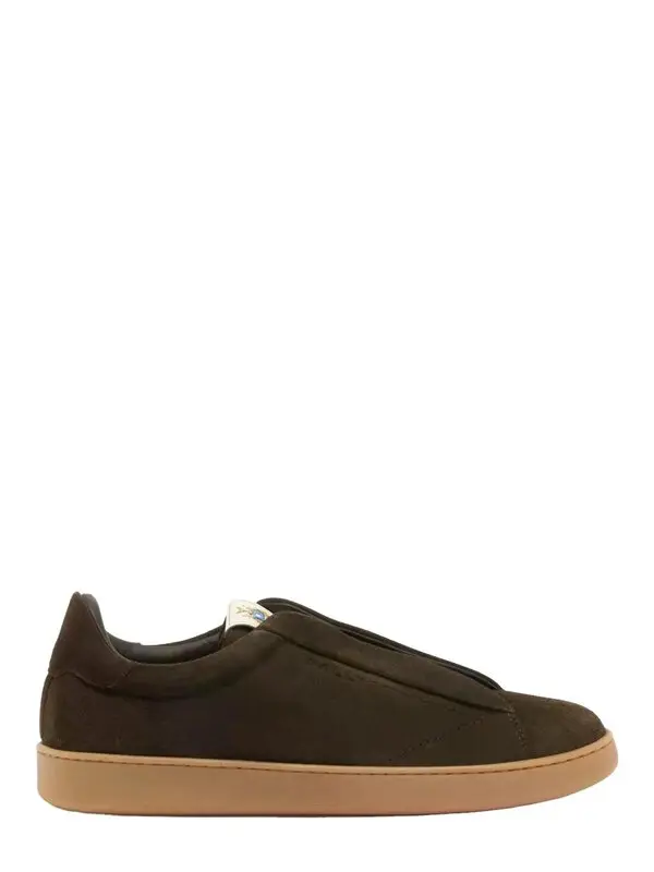 Bally Crest Suede Sneakers - Brown
