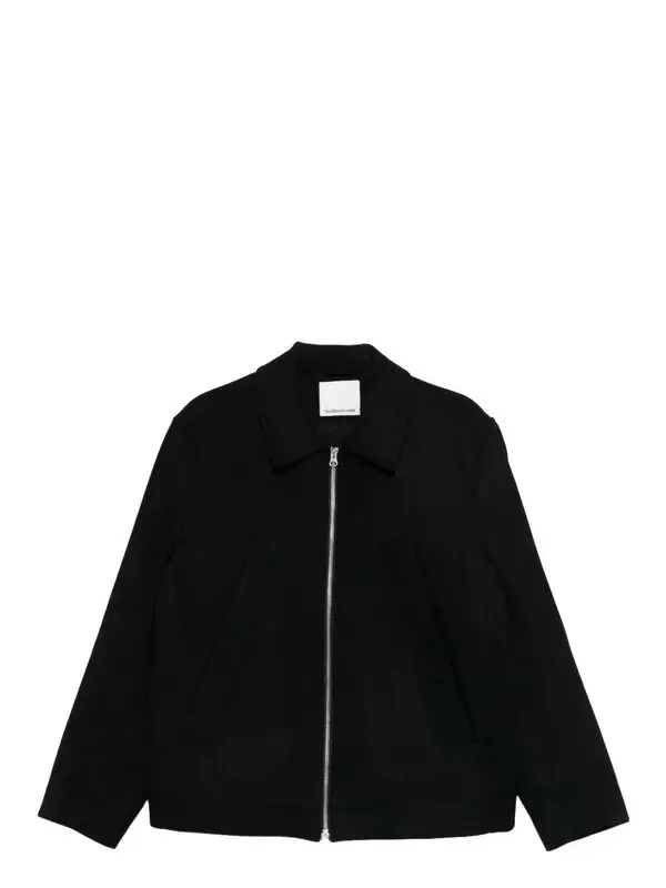 You Must Create Zip-up Wool Jacket - Black