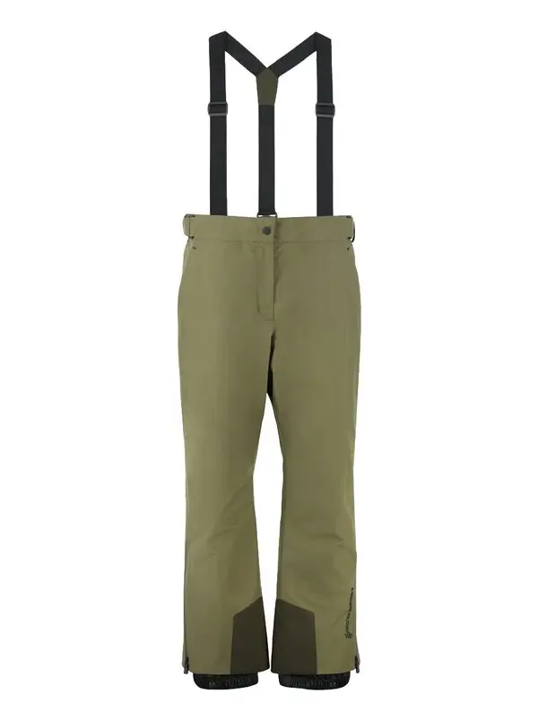 Moncler Ski Pants In Gore-tex - Green