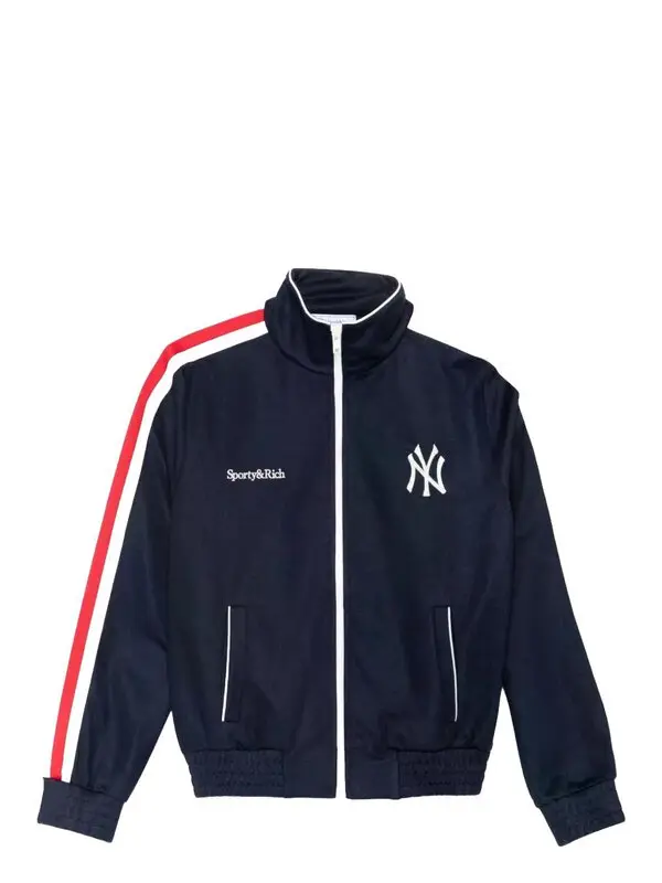 SPORTY & RICH Yankees Serif Track Jacket - Blue