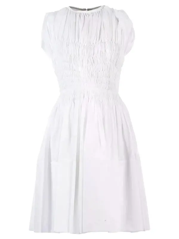 Maison Rabih Kayrouz Flared Ruched Dress - White