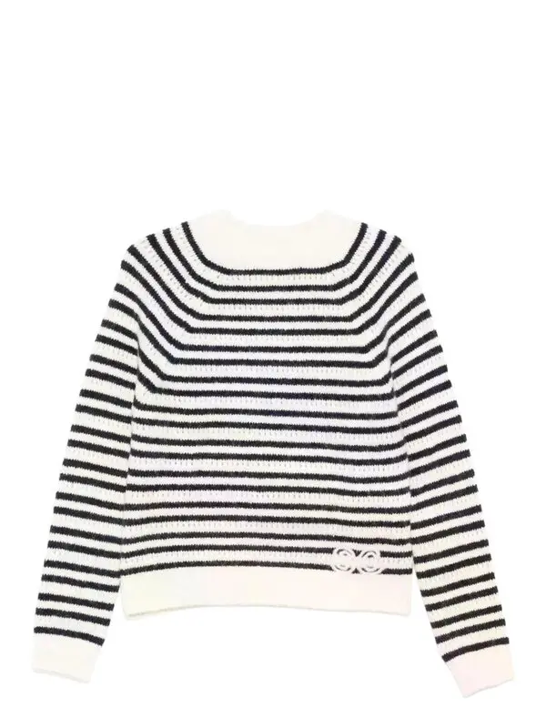 SEMICOUTURE Striped Sweater - White