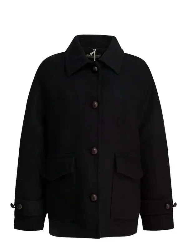 CIRCOLO 1901 Wool-blend Coat - Black