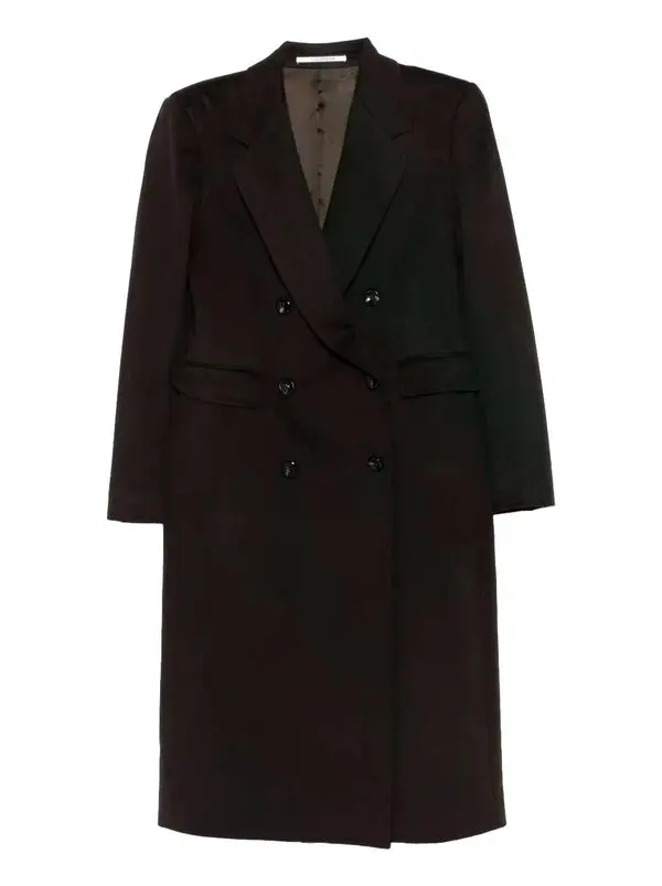Tagliatore Double-breasted Coat - Brown