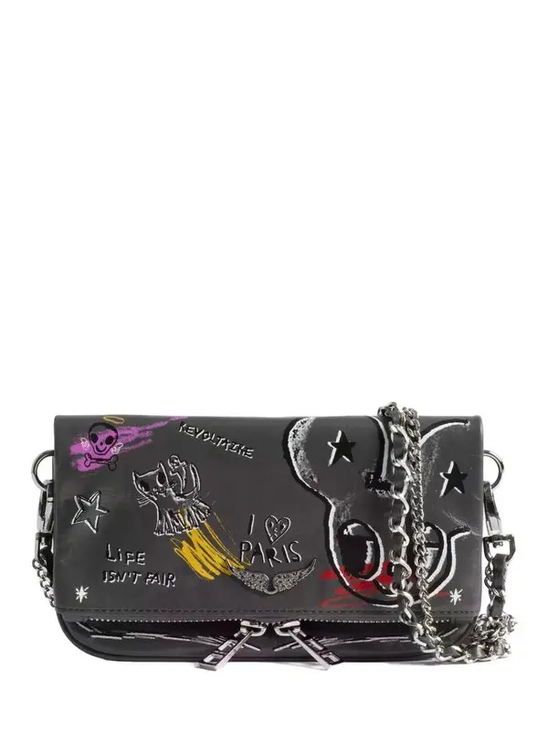 Zadig&Voltaire X Humberto Cruz Rock Nano Clutch - Black