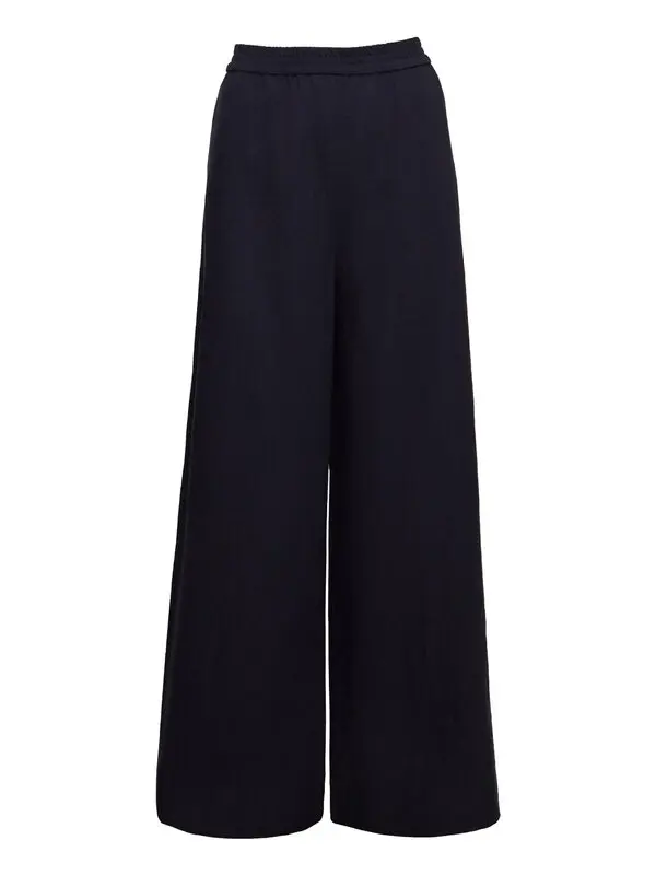 WAKAKUU Lincoln Linen Pants - Navy