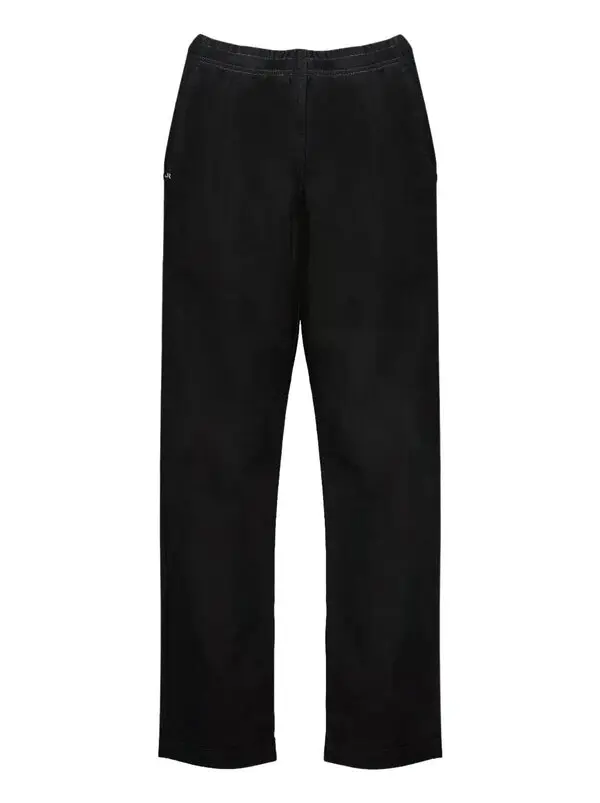 JAPAN RAGS Nikko Logo-patch Elasticated Trousers - Black