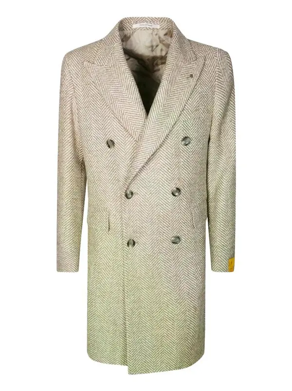 Tagliatore Double-breasted Herringbone Coat - Neutrals