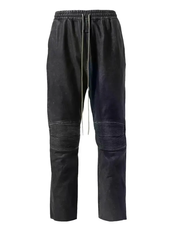 Fear Of God Leather Track Pants - Black