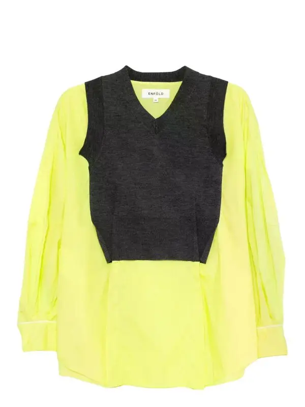 ENFOLD Cotton Top - Yellow