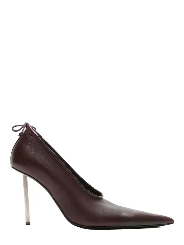 Acne Studios 100mm Pointed-toe Leather Pumps - Brown