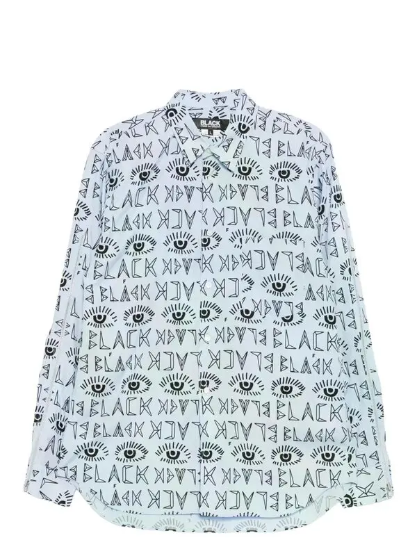 BLACK COMME DES GARÇONS Graphic-print Shirt - Blue