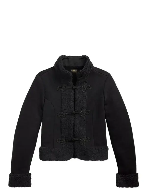 Ralph Lauren Fleece Trimmed Jacket - Black
