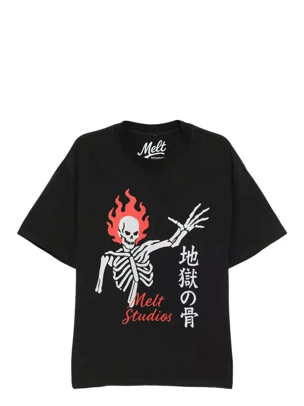 MELT Graphic-print T-shirt - Black