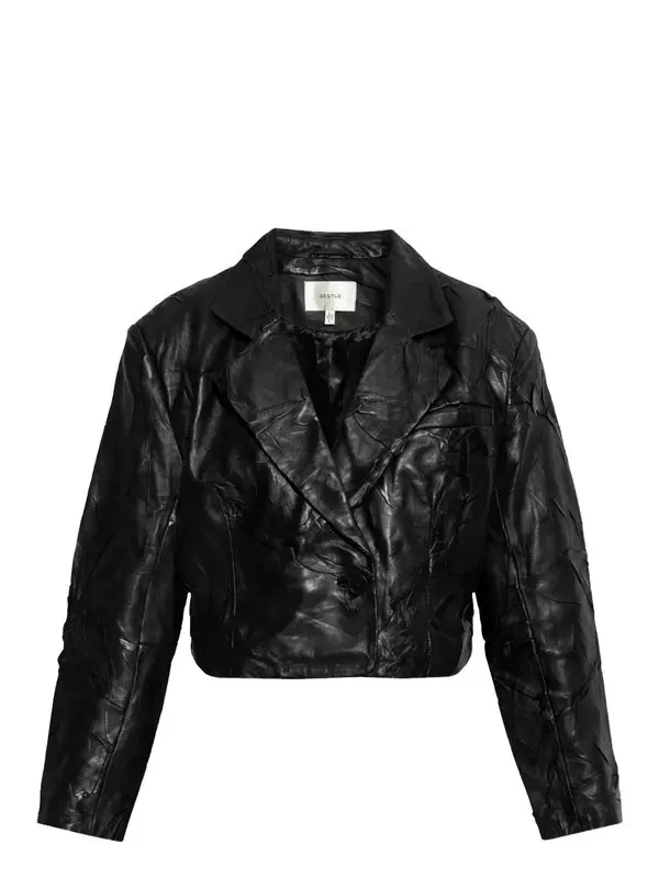 GESTUZ Leather Jacket - Black