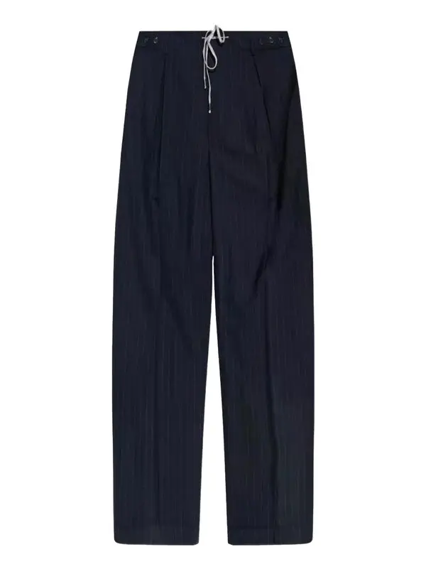 MAISON MARGIELA Pinstriped Trousers - Blue