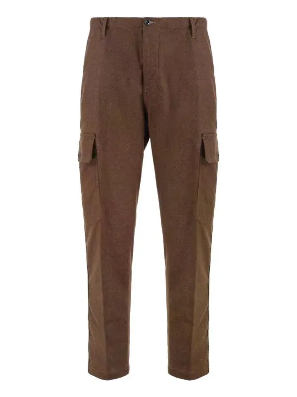 SLOWEAR Flap-pocket Trousers - Brown