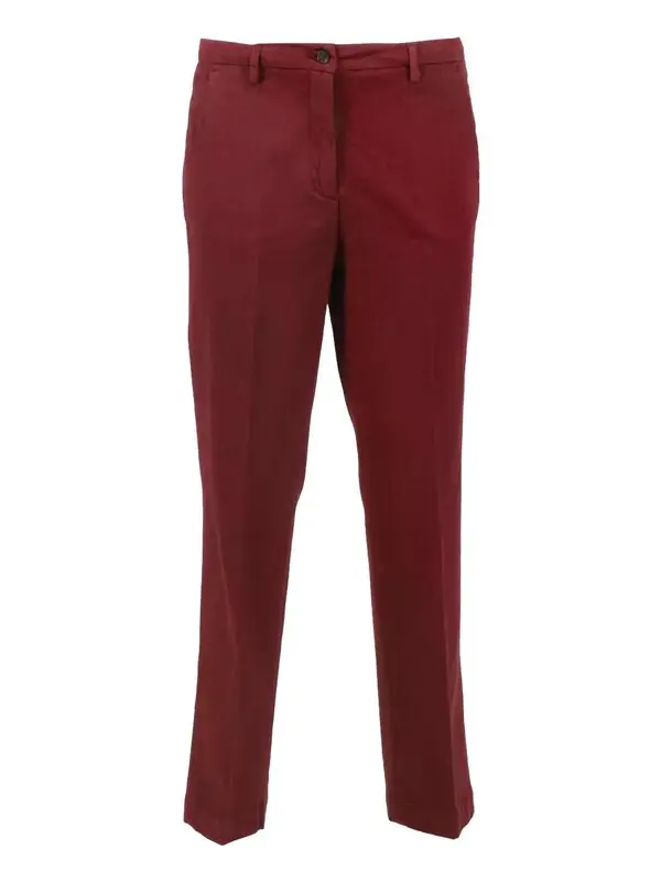 BRIGLIA 1949 Button Pocket Trousers - Red