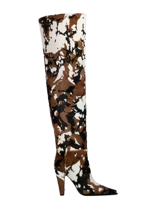 LE SILLA 110mm Tess Over-the-knee Boots - White