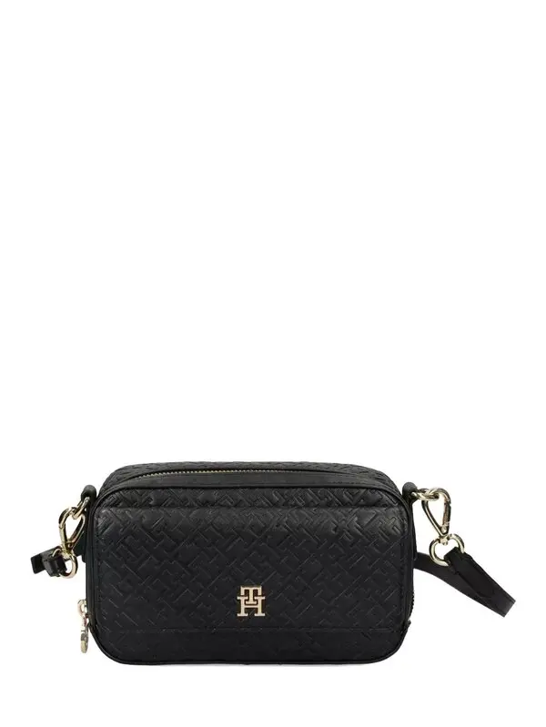 Tommy Hilfiger Monogram Cross Body Bag - Black