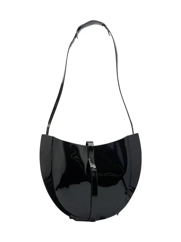 MINOBOSSI Lizzie Leather Shoulder Bag - Black