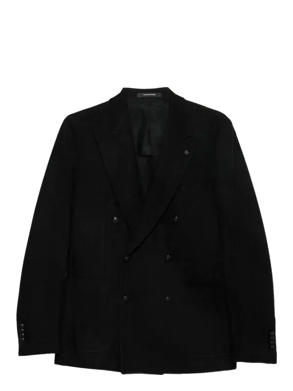 Tagliatore Knitted Blazer - Black