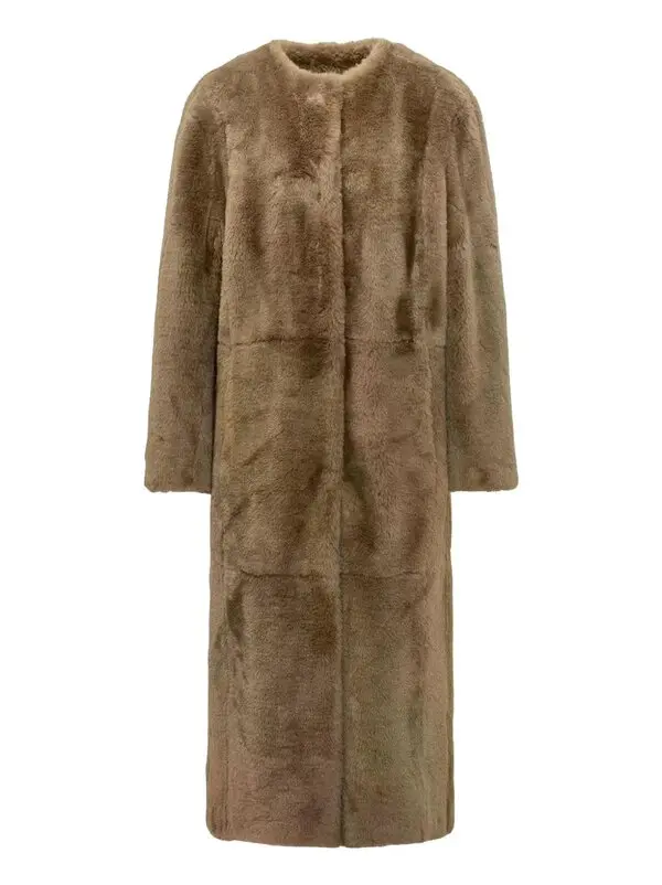 STAND STUDIO Faux-fur Coat - Brown