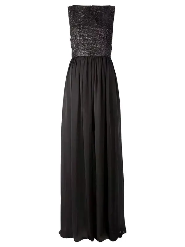Maison Rabih Kayrouz Sleeveless Pleated Gown - Black