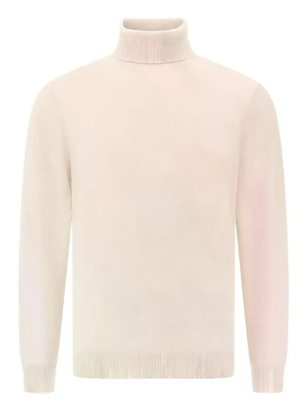 Boggi Milano Roll Neck Sweater - Neutrals