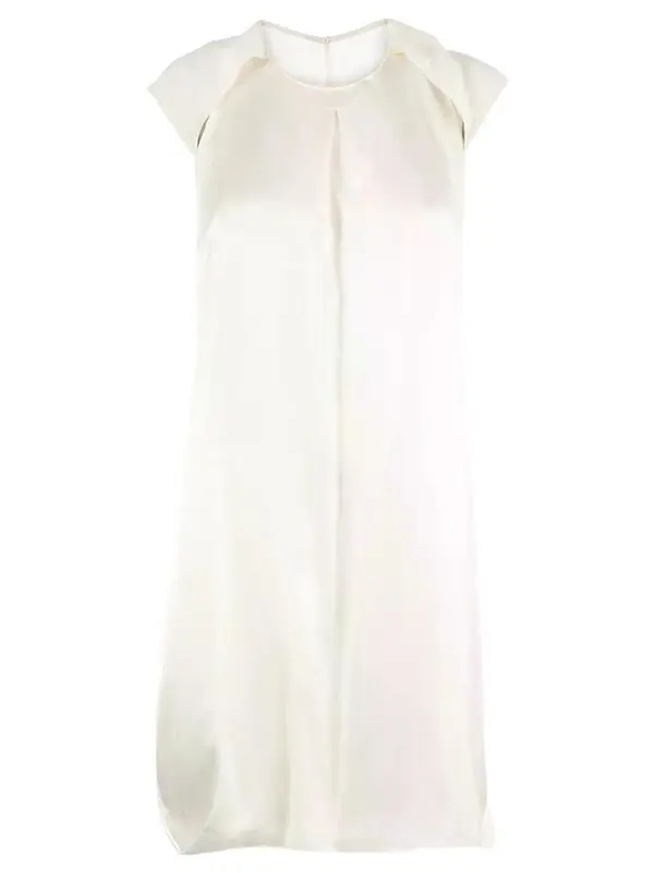Maison Rabih Kayrouz Pleated Sleeveless Dress - Ecru