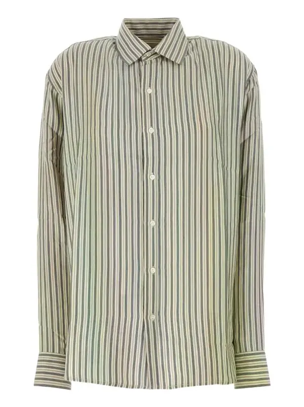 Le Kasha Songino Striped-pattern Shirt - Blue