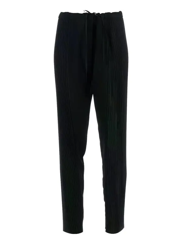 Sharon Wauchob Ribbed Drawstring Trousers - Black