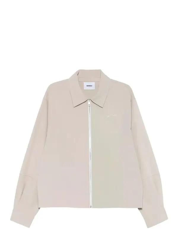 BONSAI Zip-up Shirt - Neutrals