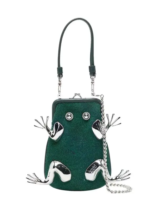 VIVIENNE WESTWOOD Frog-frame Tote - Green