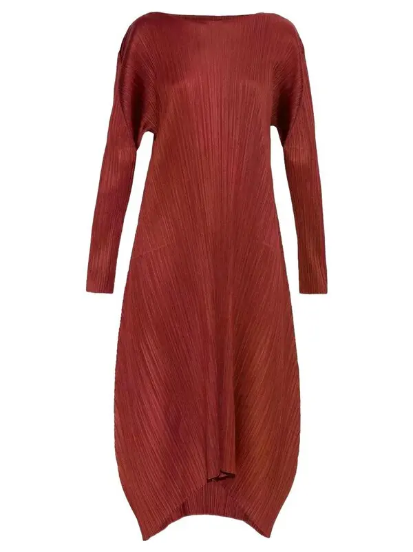 Issey Miyake Plissé Dress - Red