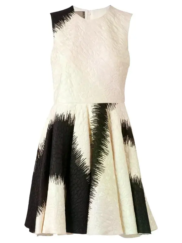 Giambattista Valli Printed Flared Dress - White