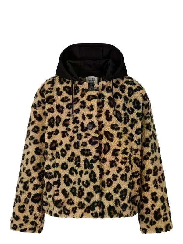 STUDIO TOMBOY Leopard-pattern Hooded Jacket - Neutrals