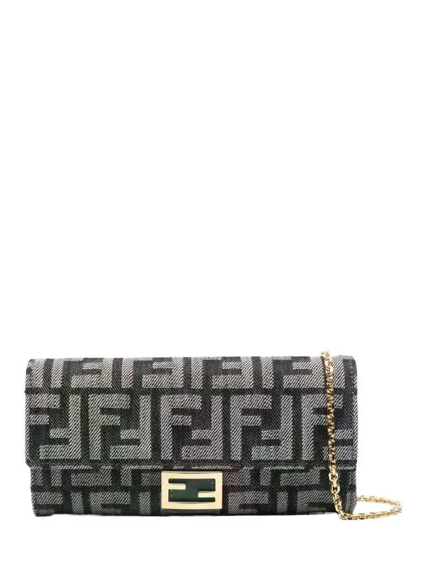 Fendi Baguette Continental Cross Body Bag - Blue