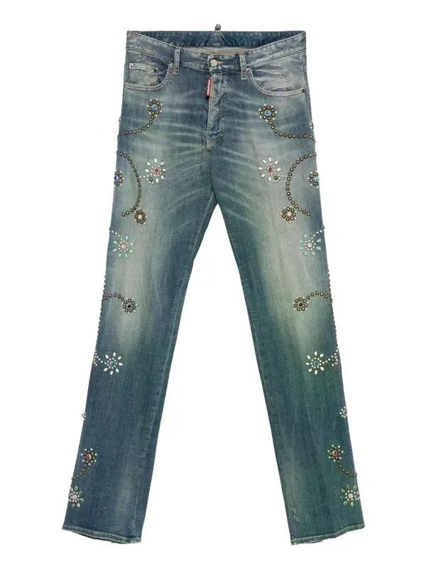 Dsquared2 Embellished Jeans - Blue