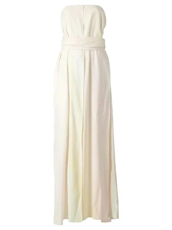 Maison Rabih Kayrouz Wrap-tie Empire Line Gown - White