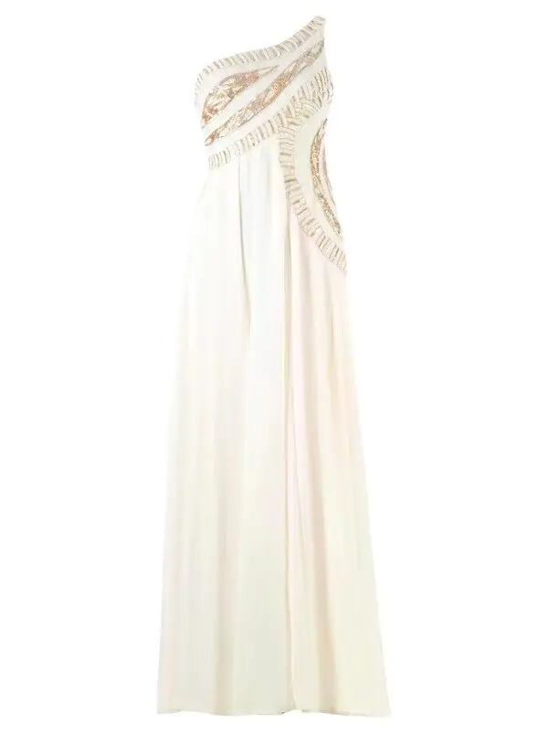 GEORGES MAK Ivana One-shoulder Maxi Dress - White
