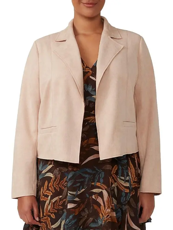 ESTELLE Rosabella Faux Suede Jacket - Dusty Pink